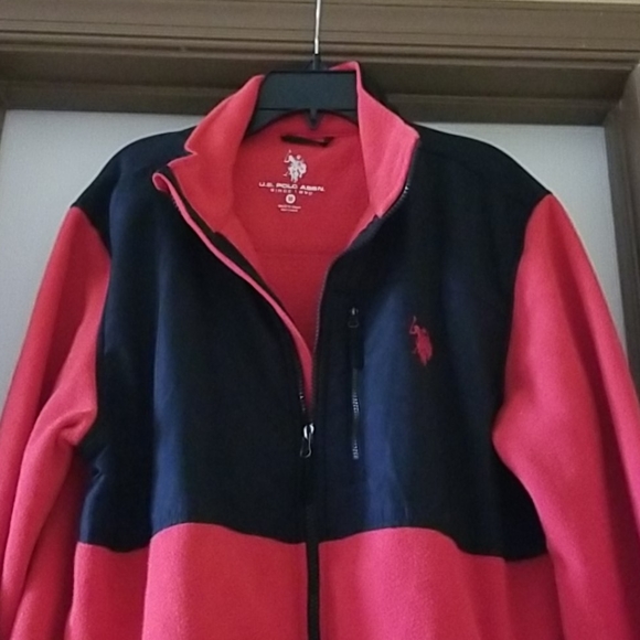 U.S. Polo Assn. | Jackets & Coats | Uspa Fleece Jacket Sz Medium Euc ...